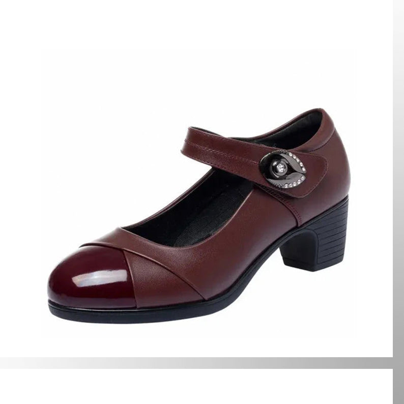 💖Free Shipping💖Women's Diamond Button Soft Sole Leather Orthopedic Sho ...